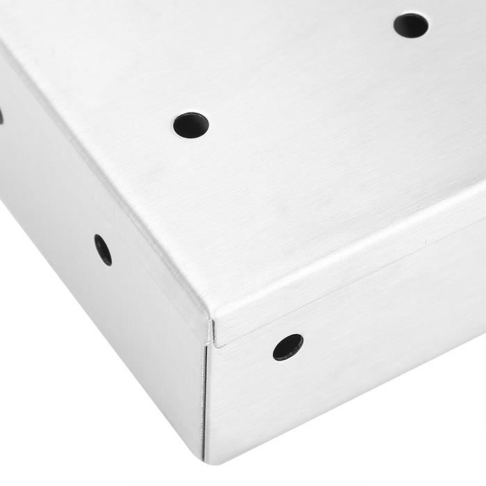 YOSOO Boîte à fumer Smoker Box for BBQ Grill Wood Chips, Large Capacity ...