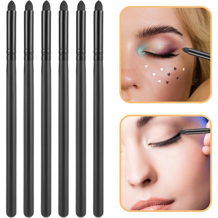 Pinceau estompeur pour eyeliner, crayon pointu pour fard à paupières et ...