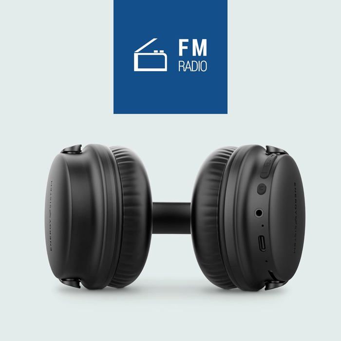 Power Radio - Casque Bluetooth (Radio FM,autonomie de 45 Heures,Lecteur ...