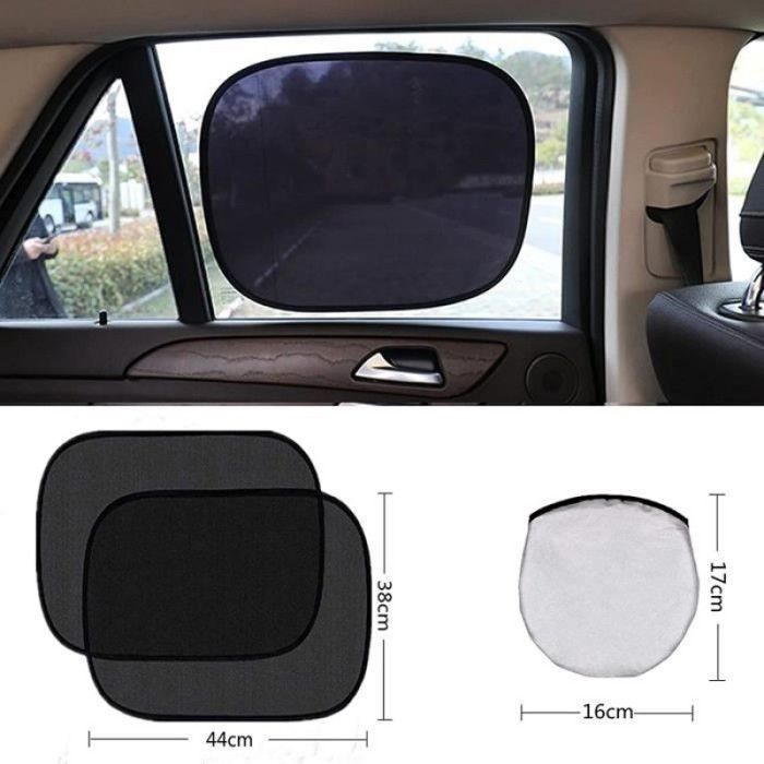 2 pièces pare-soleil voiture, électrostatique auto-adhésif, 44x38 cm ...