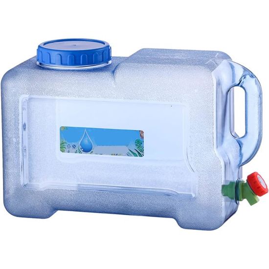 Jericane Eau Bidon d'eau Extérieur 5L Bidon d'eau Alimentaire avec ...