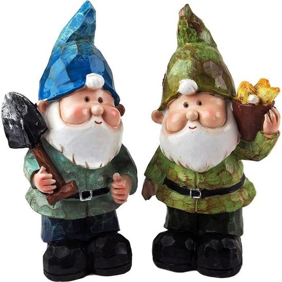 Statues De Nain De Jardin, Figurine De Couple Nain De Jardin En Résine ...