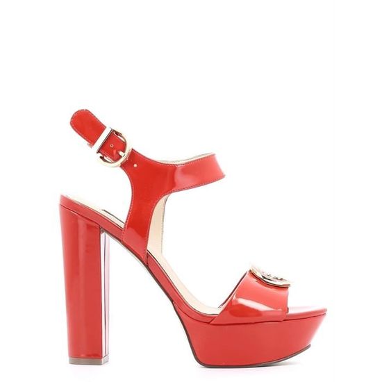 Guess Sandales à talons hauts Femmes Rouge Rouge - Cdiscount Chaussures