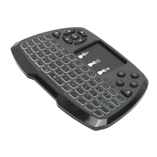 Mini clavier Clavier rétroéclairé 2 en 1 Double souris unique ...