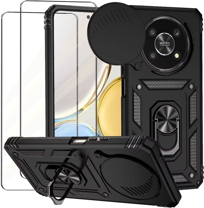 Coque en PC Dur pour Magic 4 Lite/Honor X9 4G/5G avec Verre Trempé et ...