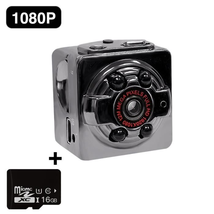 Caméra SQ 8 16G - Mini caméra SQ 8 HD 1080P, capteur de mouvement ...