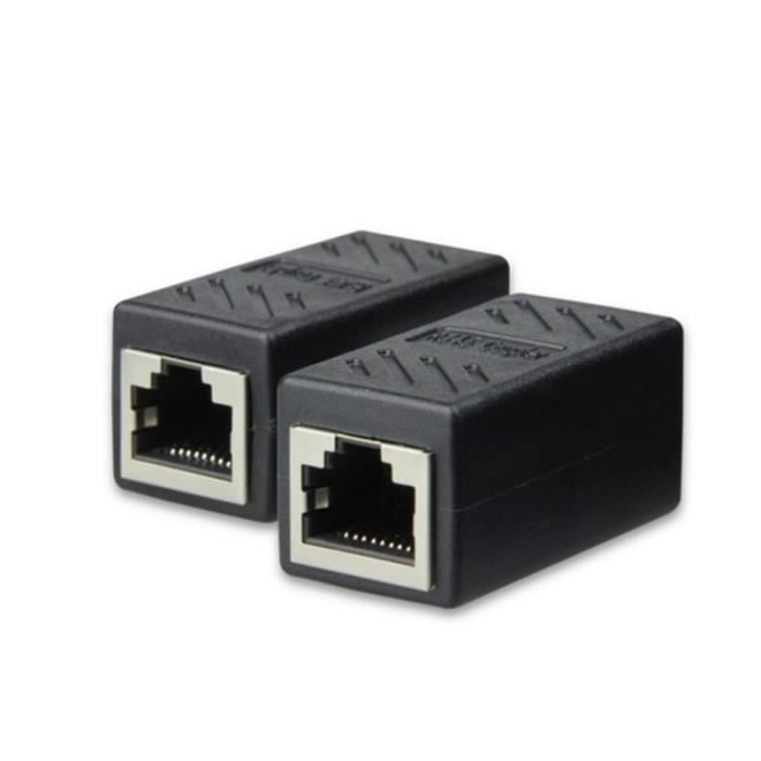 Tête bidirectionnelle couleur Câble réseau Ethernet RJ45 1 à LAN, 1 ...