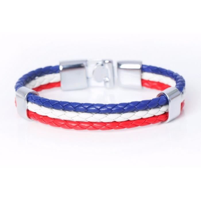 BRACELET TRICOLORE BLEU BLANC ROUGE - Achat / Vente bracelet ...
