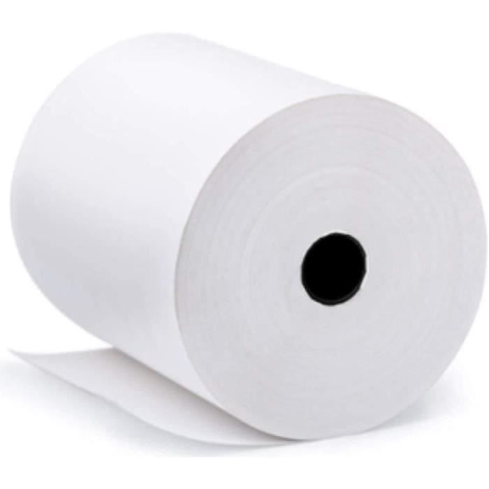 Lot de 20 rouleaux de papier thermique pour caisse enregistreuse à ...