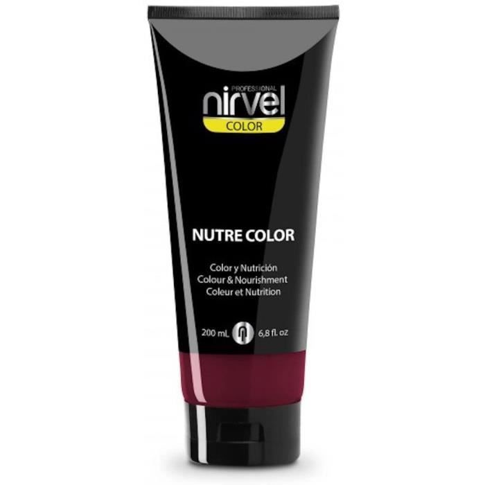 Colorations Nirvel NUTRE COLOR Rouge grenat 200mL Masque de cheveux ...