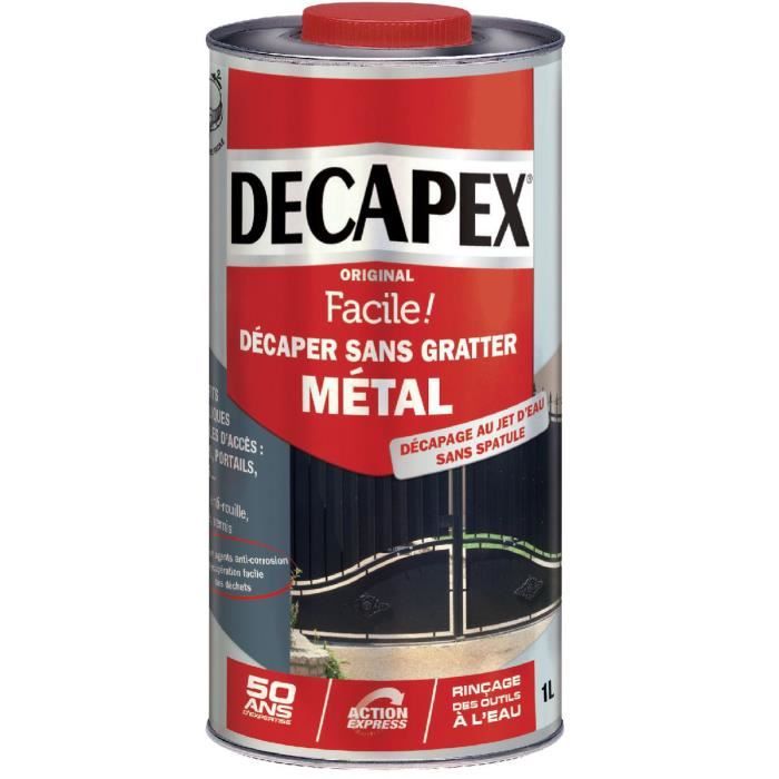 Décaper métal sans gratter Decapex - Bidon 1 l - Cdiscount Bricolage