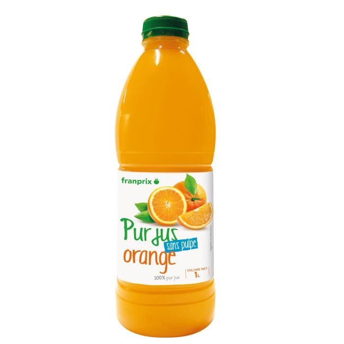 Jus d'orange sans pulpe 1l franprix - Cdiscount Au quotidien