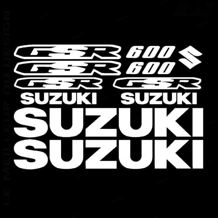 11 sticker GSR – BLANC – sticker SUZUKI GSR 600 750 - SUZ434 ...