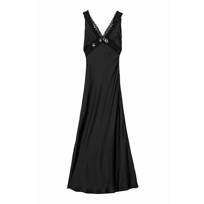 Robe longue sans manches delaney noire Femme LA PETITE ETOILE Noir ...