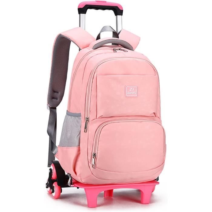 LLXNQ026 Sac à Dos à roulettes pour Filles étanche Enfants Sac à Dos à ...
