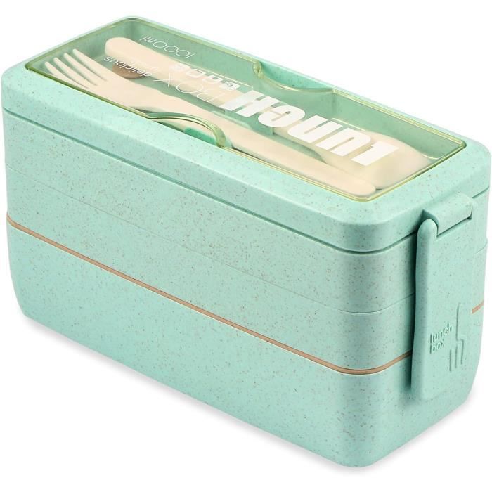 Kisstta Bento Lunch Box pour adultes, Japanese Boîtes à lunch Bento, 3 ...