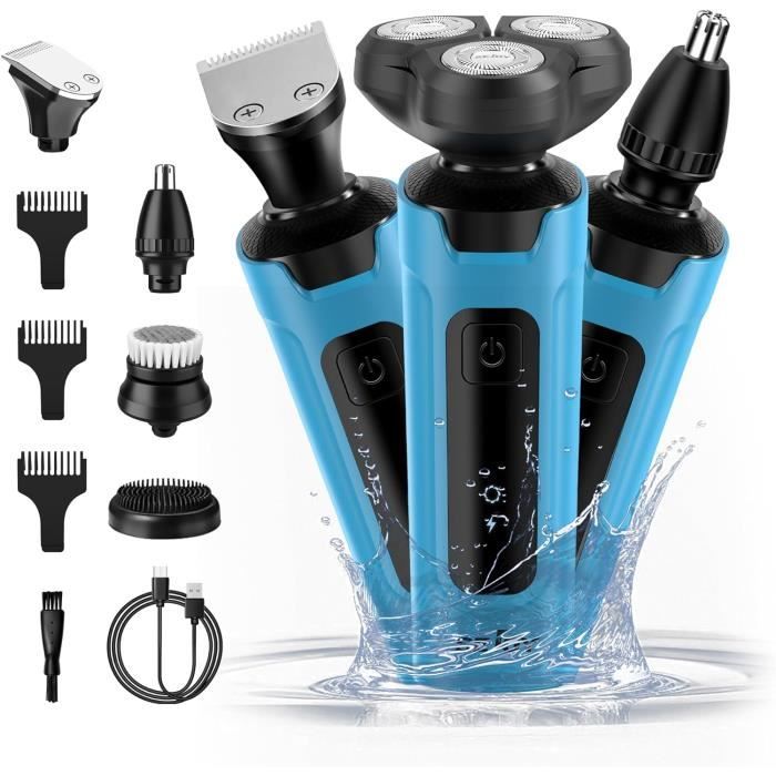 5 En 1 Rasoir Electriques Hommes, Rasoir Homme, Rasoir Barbe Homme Pour ...