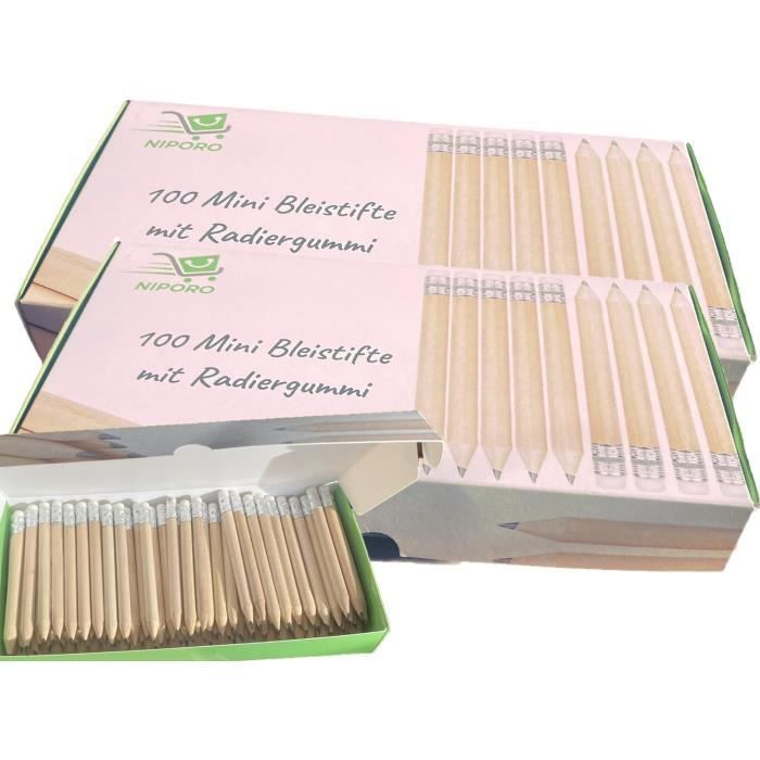 Mini Crayon Court Demi-Crayons Avec Gomme Golf Crayon De Golf (200 ...