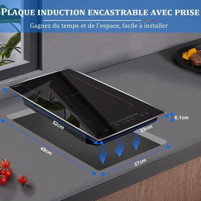 Plaque à Induction, 4 Foyers Plaque Induction, Plaque Cuisson Induction ...