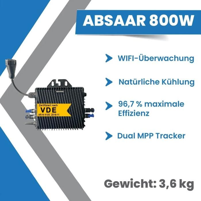 ABSAAR AB800A Micro onduleur 800 W,onduleur PV pour centrale électrique ...
