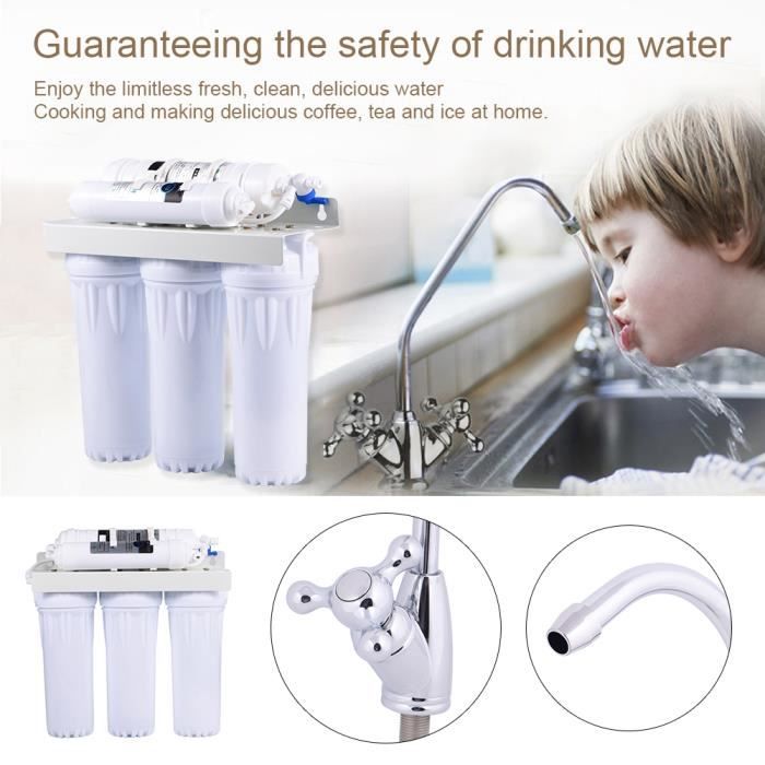 Système de filtration d'eau potable par osmose inverse avec filtre ...