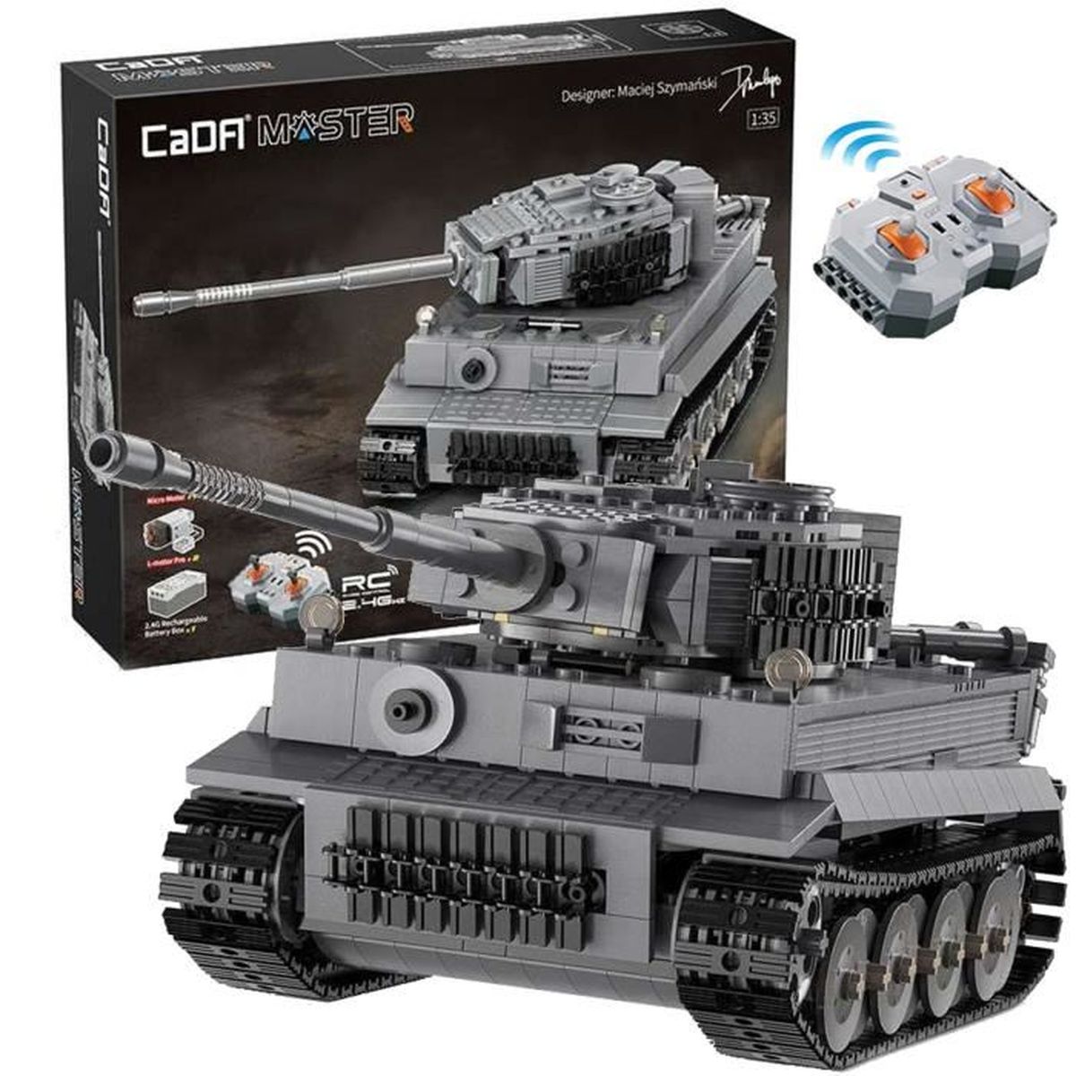 Cada C61071W Blocks Tiger Tiger Remote Controlled Tank RC 925 el ...