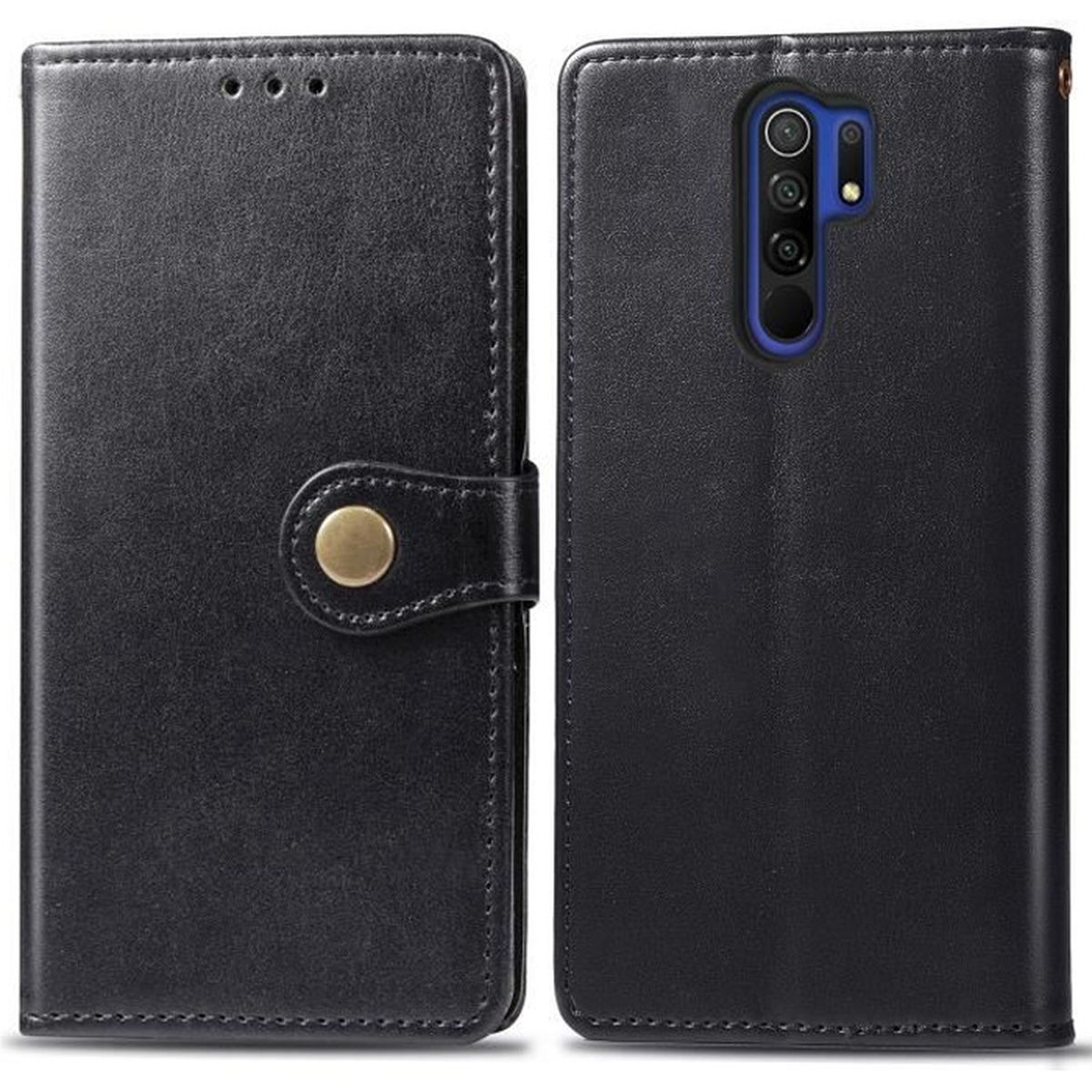 Coque Xiaomi Redmi 9 Portefeuille Étui avec Support Antichoc Housse ...