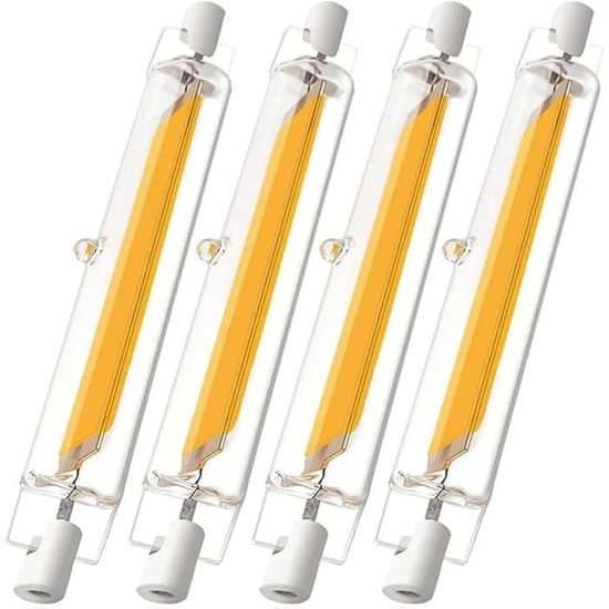 Ampoule R7S LED 118mm COB,LED R7S 20W remplacent é Ampoule Halogène ...