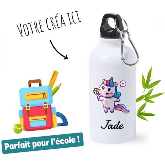 Gourde enfant fille/garçon 40cl Mabouteille.fr® - Gourde isotherme ...