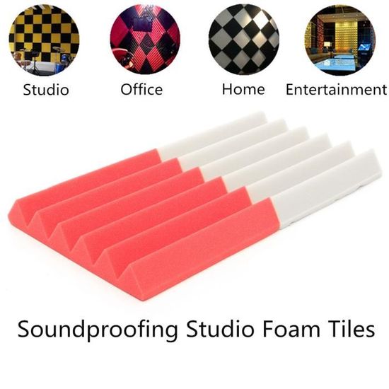 TEMPSA 2Pcs 30cm*30cm Mousse Insonorisation Acoustique Éponge Bruit ...