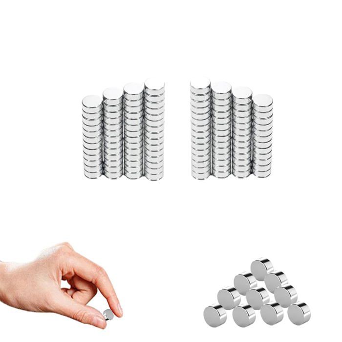 100Pcs Aimants En Néodyme,5Mmx2Mm Mini Aimant Frigo,Aimants Néodyme ...