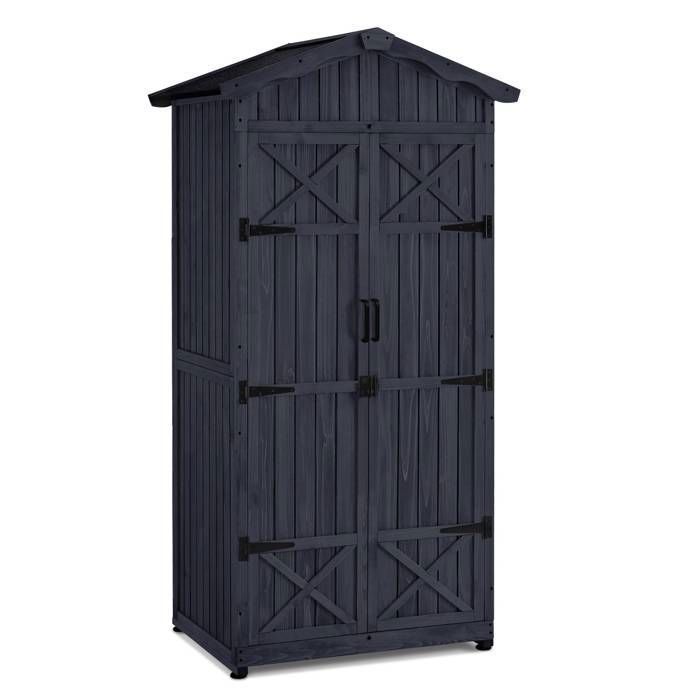 M MCombo Armoire de jardin Abri de jardin en bois résistant aux ...
