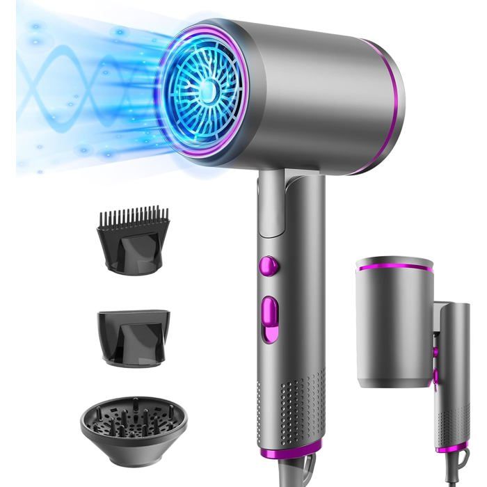BelonLink Seche Cheveux Professionnel, 2400W Sèche-Cheveux Pliable ...