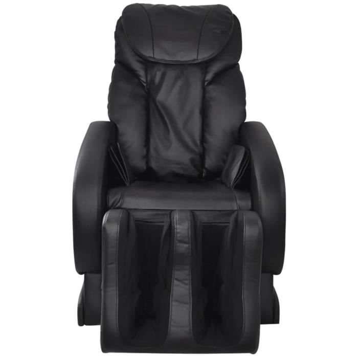 Fhe Fauteuil De Massage Noir Similicuir 75 X 140 X 105 Cm Fauteuils