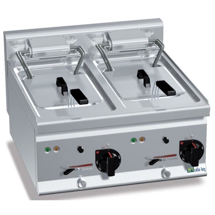 Friteuse électrique à poser avec 1 ou 2 bac - 2 cuves - Cdiscount ...