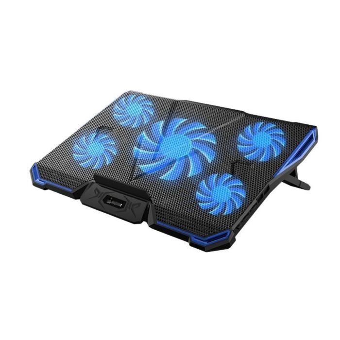 Refroidisseur PC Portable - Refroidissement Maximal - 5 Ventilateurs ...