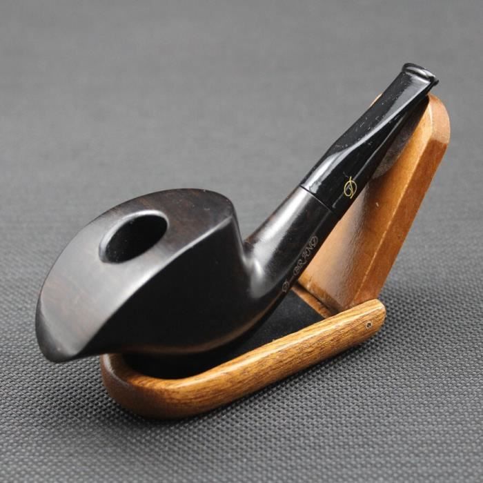 Articles fumeur,Ensemble de Pipe à fumer en bois d'ébène naturel,fait à ...