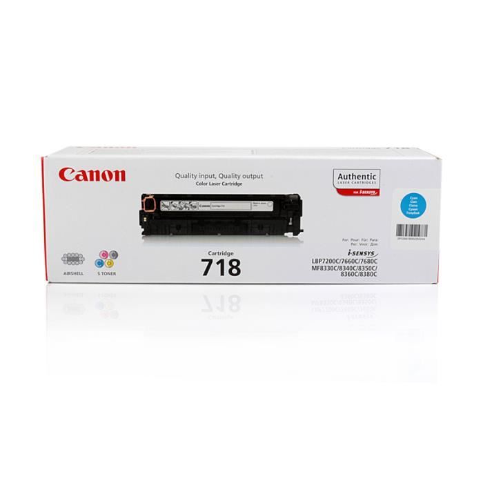 Canon I-Sensys MF 8580 cdw - Original Canon 2661B002 / 718C - Cartouche ...