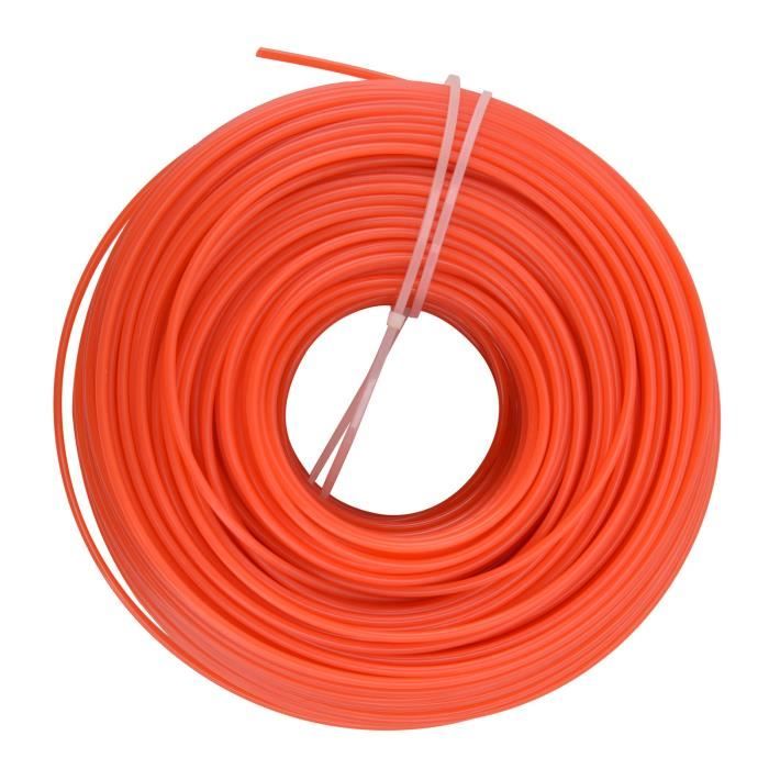 ESTINK Cordon de débroussailleuse en nylon de 3mm - Fil rond - Accessoire de rechange pour ...