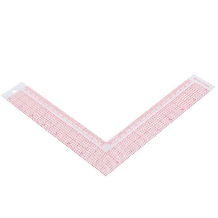 Règle carrée - FDIT - Règle en forme de L - Matériau PVC et PMMA ...