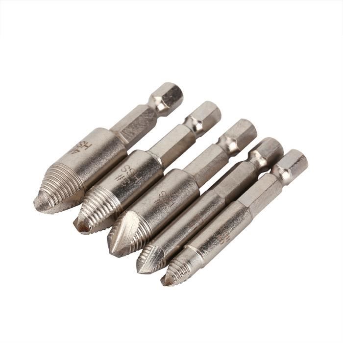Fdit Extracteur de vis à filetage Extractor Remover Drills Tool Set ...