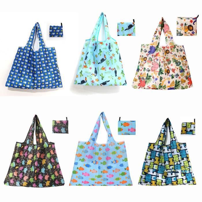 Sac de courses portable pliable, réutilisable, écologique, imperméable ...