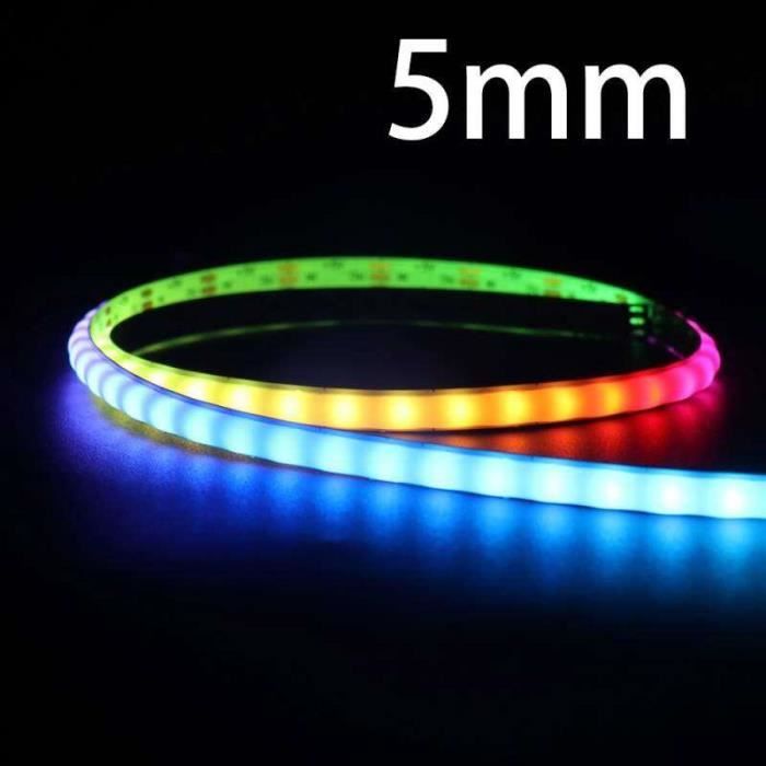 BANDE LED,Rgb Pixel 5mm 2m Bande lumineuse LED COB adressable réplique ...