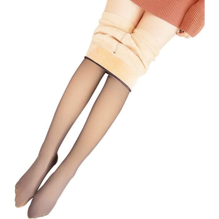 Collant Femme - Marque - Modèle - Thermiques - Doublé Polaire - Chaud café - Cdiscount Sport