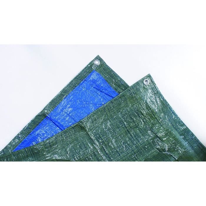 TEC HIT 890150- Bache légère de protection - 68g-m2 - 4x5m - -Vert14 ...