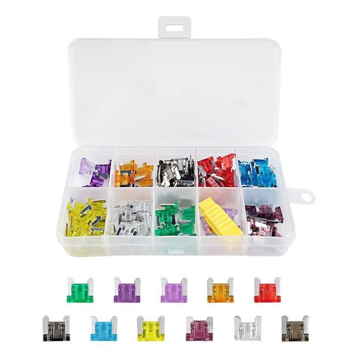 Gvolatee 120 Pcs Miniature Boite Fusible Voiture, Fusible À Lame ...