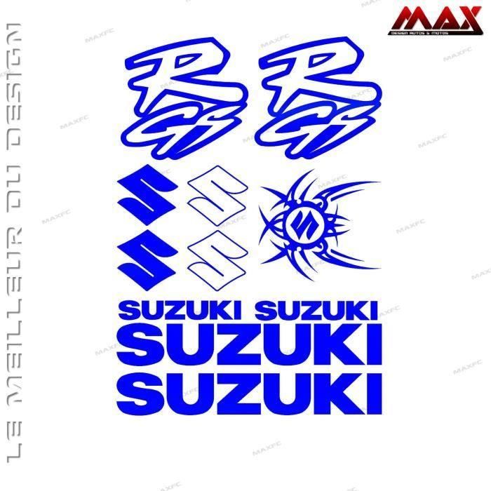 11 stickers SUZUKI GSR – BLEU ROI – 600 750 GS R GSR Sticker Adhésif ...