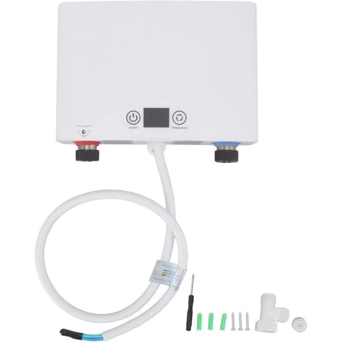 Chauffe-Eau Instantané, 220V 5500W Chauffe-Eau Instantané Électrique À Affichage Numérique Mini ...