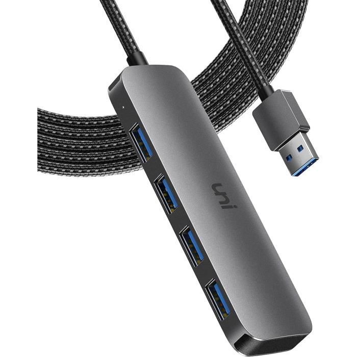 Hub Usb C, 7 Port Hub Usb 3.0 Avec Port D'Alimentation 5V - 3A, 5Gbps ...