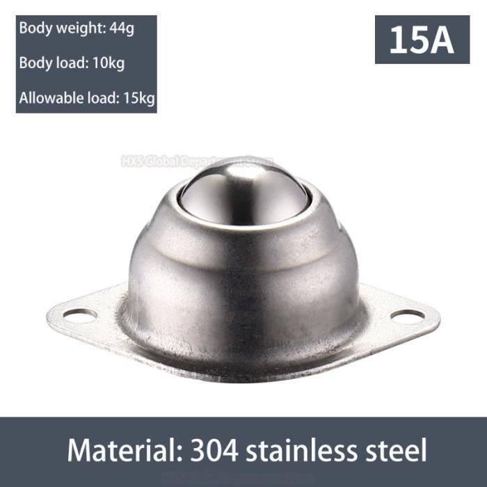 ROUE - ROULETTE,15A-Stainless steel--roue pivotante à billes en acier ...